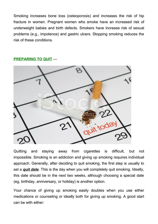 STOP SMOKING leaflet | PDF