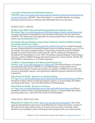 BEST PRACTICES Comprehensive Resources Compendium (1) | PDF