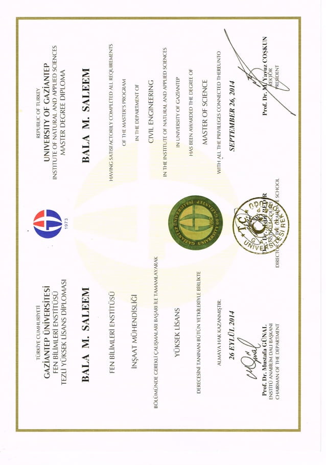 MSc certification | PDF