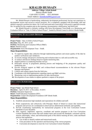 Khalid Kaladi C.V | DOC