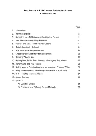 Best_Practice_for_B2B_Customer_Satisfaction_Surveys | PDF