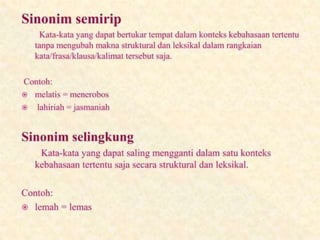 synonim dan antonim materi presentasi anak sd kelas 5 | PPTX