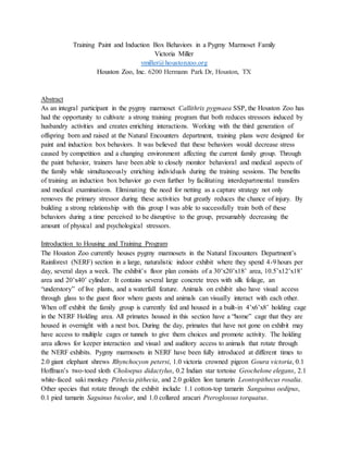 VMiller_Pygmy Marmoset Training | DOCX