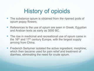 opioid addiction | PPTX