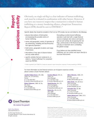 Preventing Human Trafficking Global Issue Calling Canada | PDF