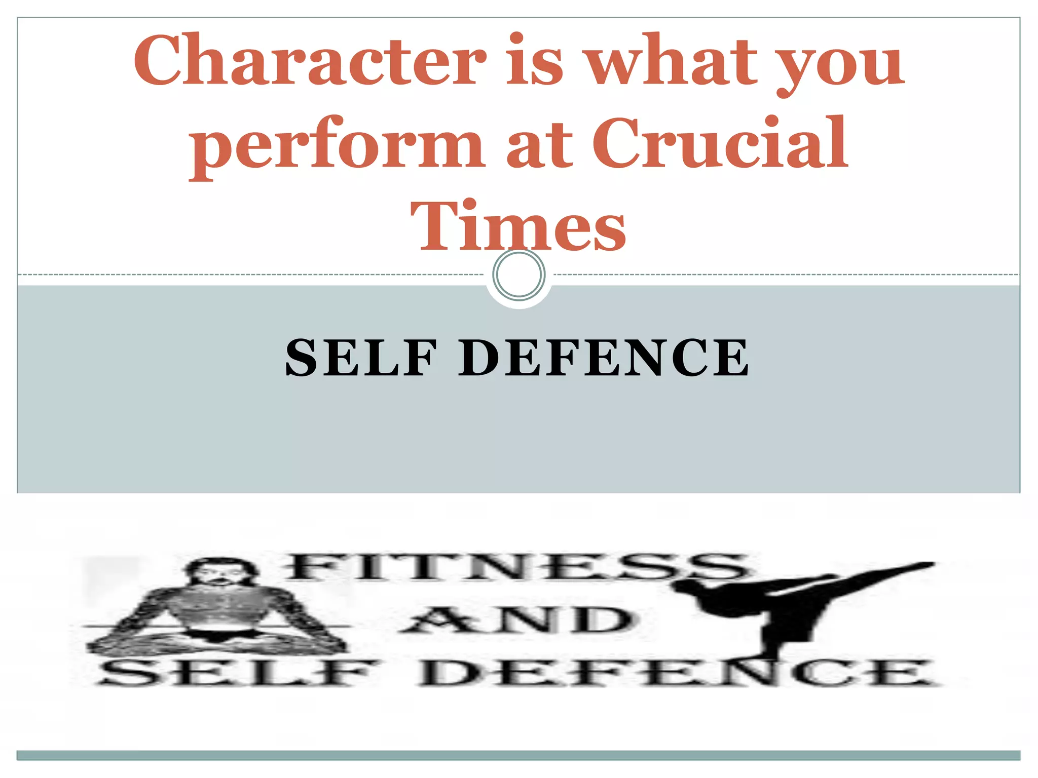 Self Defence | PDF
