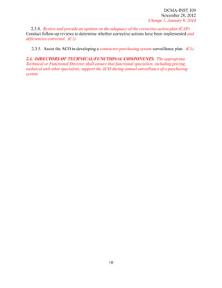 DCMA-CPSR Requirement INST-109 | PDF