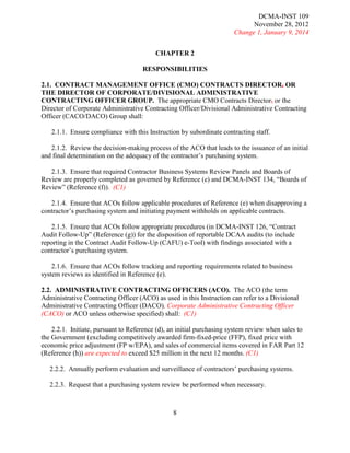 DCMA-CPSR Requirement INST-109 | PDF