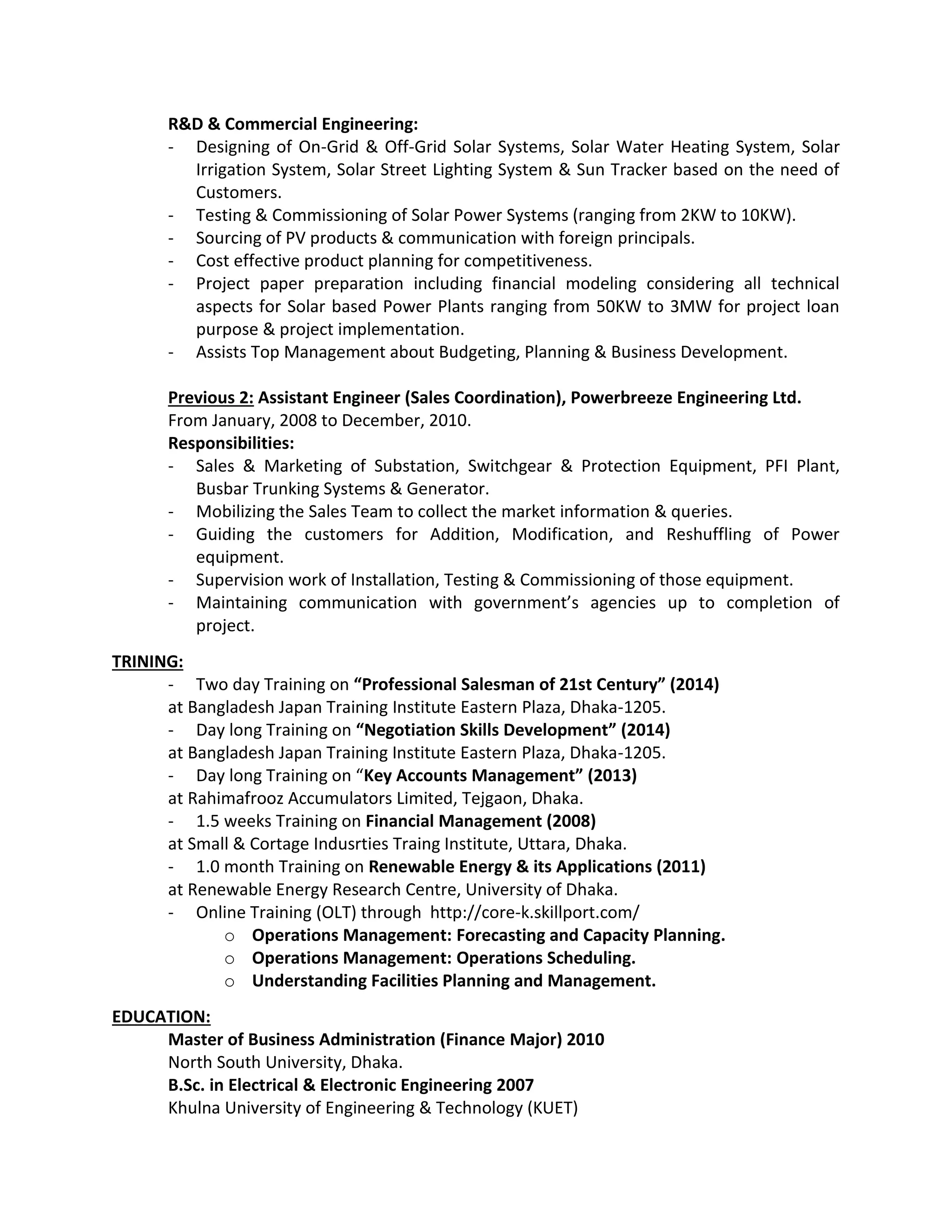 CV of Md. Hasibur Hassan Rahman (L) | PDF