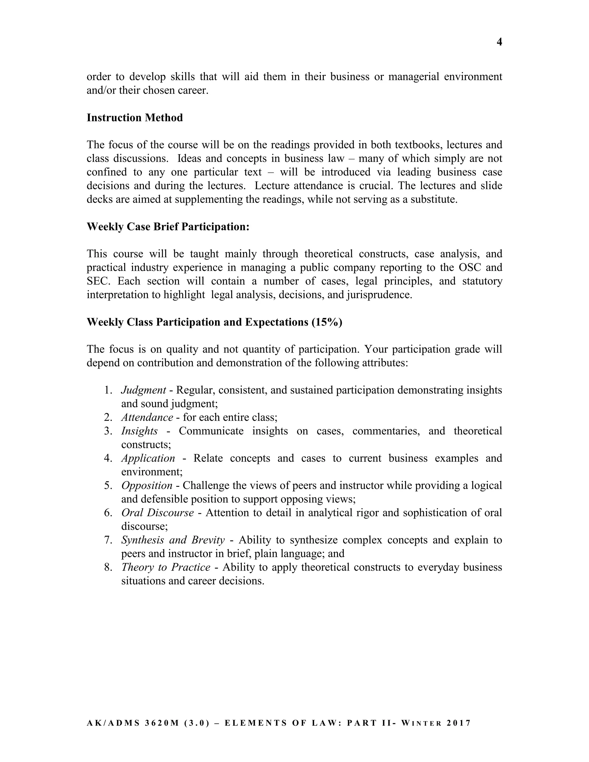 ADMS 3620 Draft_ J. Bensimon - Nov-07-2016 | PDF