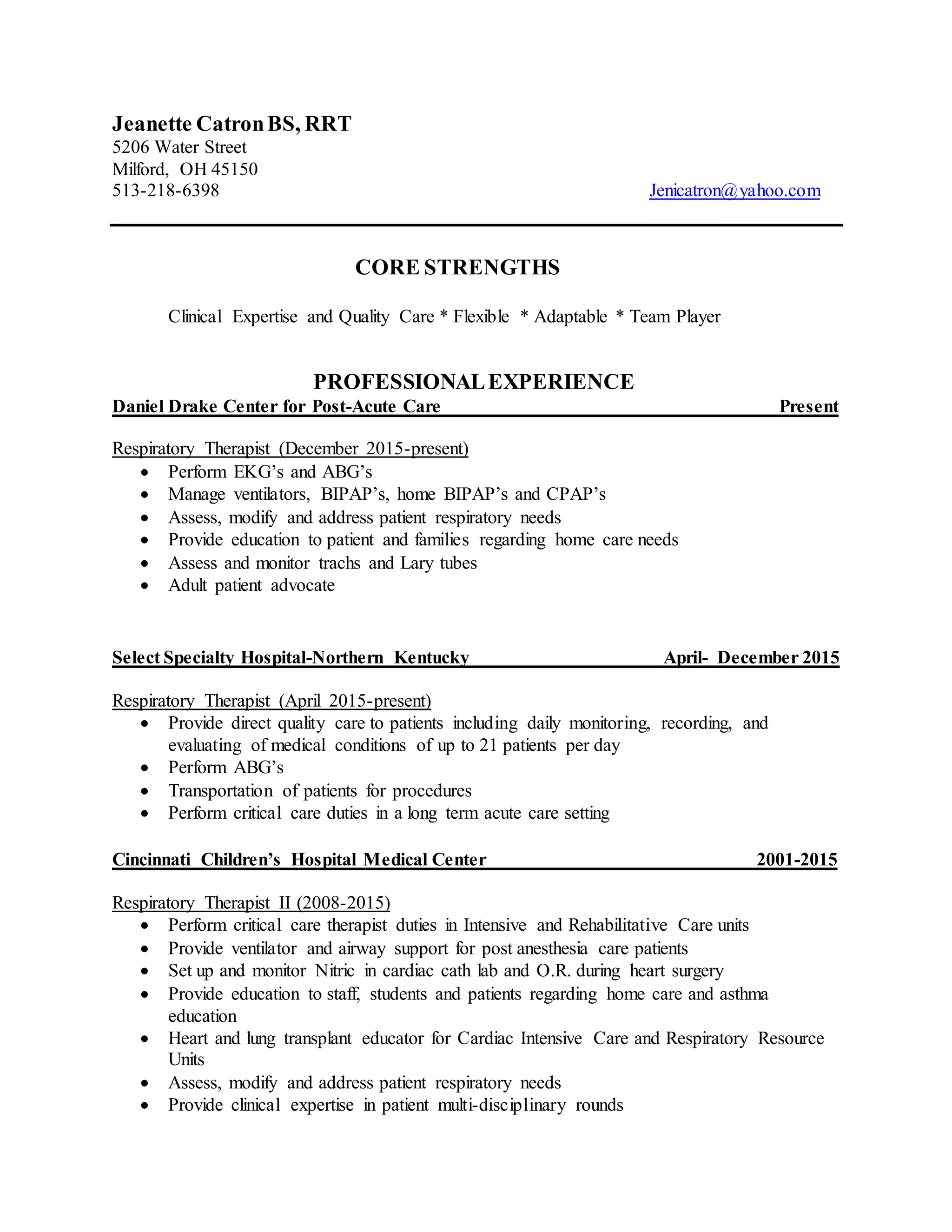 Jeanette Catron Resume | DOCX