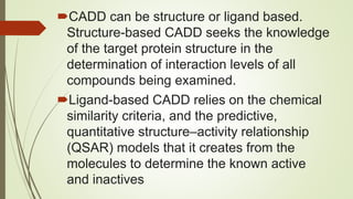 COMPUTER AIDED DRUG DESIGN BYJayant_Nimkar | PPT