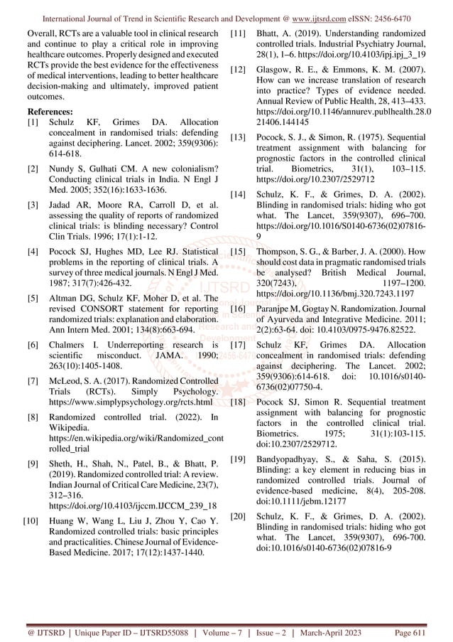Randomized Clinical Trial | PDF