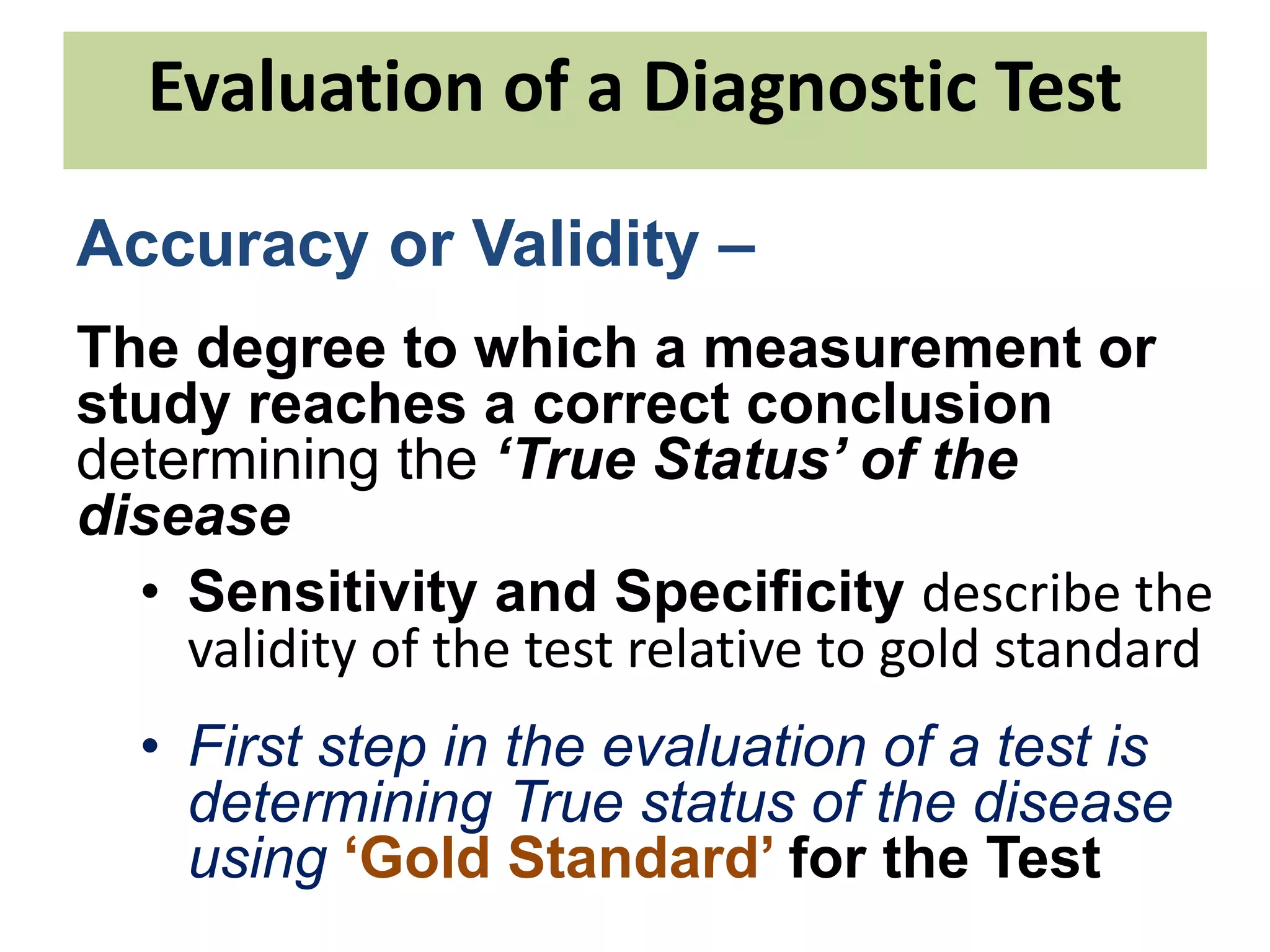 screening and diagnostic testing | PPT