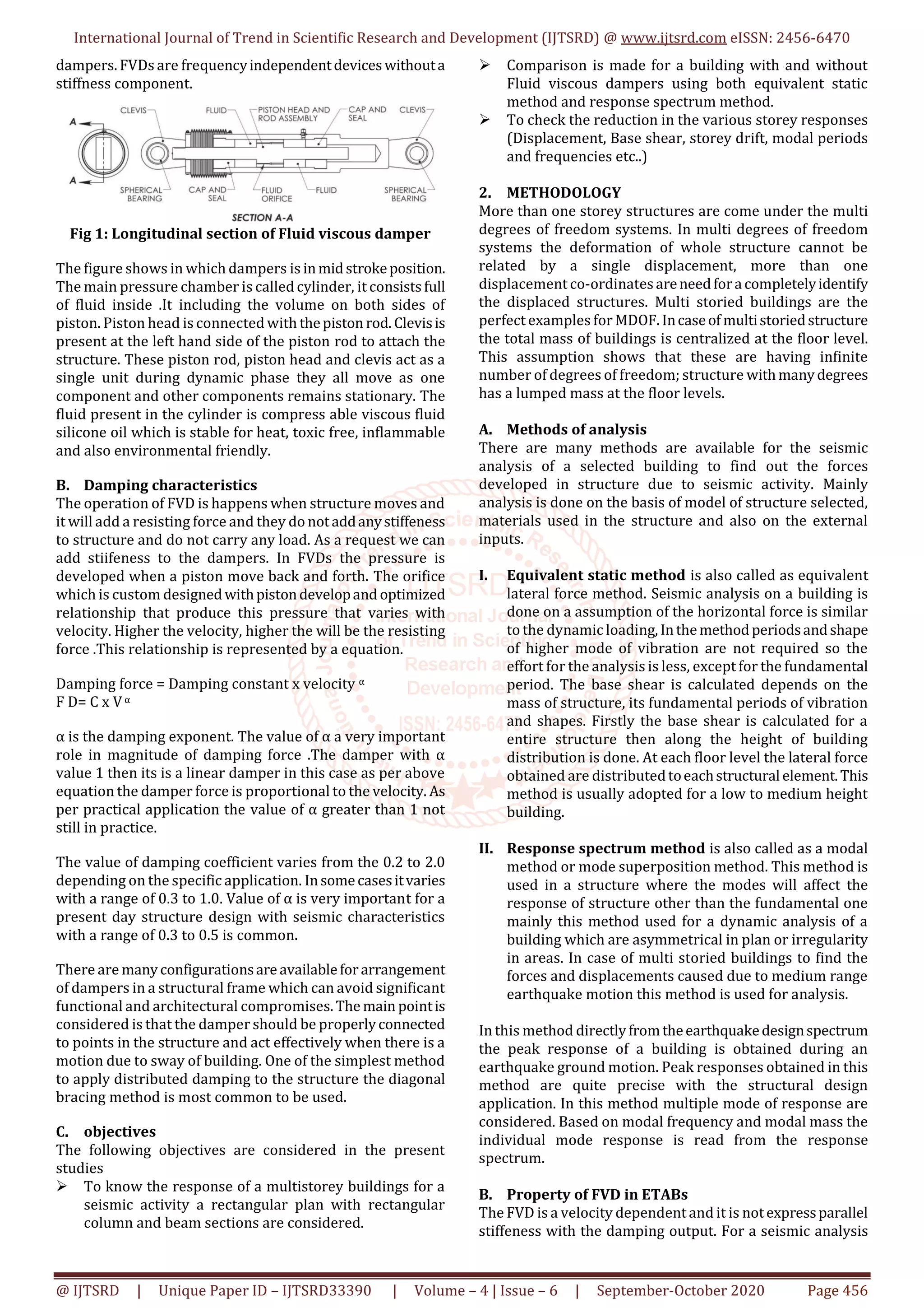 Seismic Analysis of Multi Storey RC Building with and Without Fluid ...