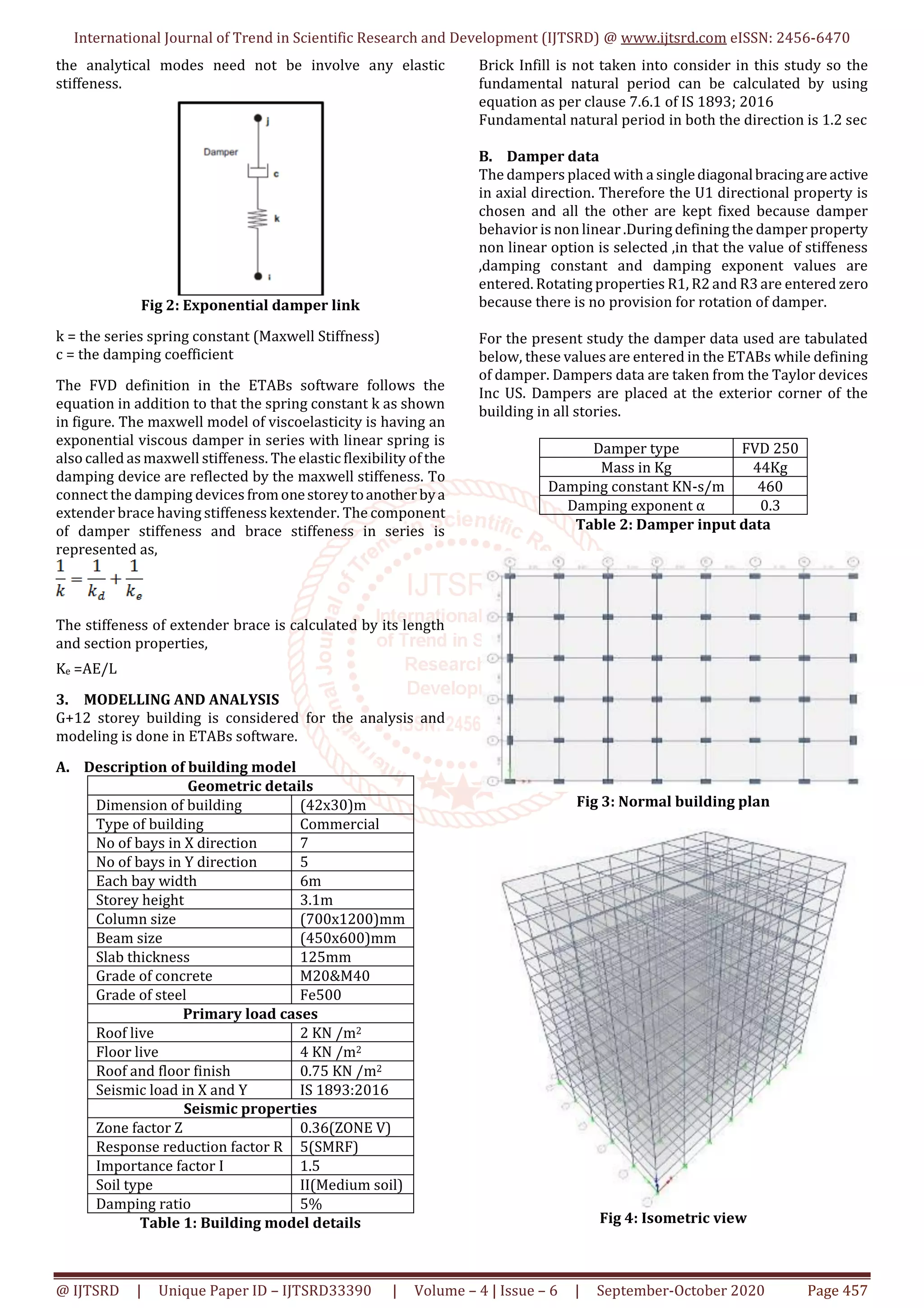 Seismic Analysis of Multi Storey RC Building with and Without Fluid Viscous Damper | PDF
