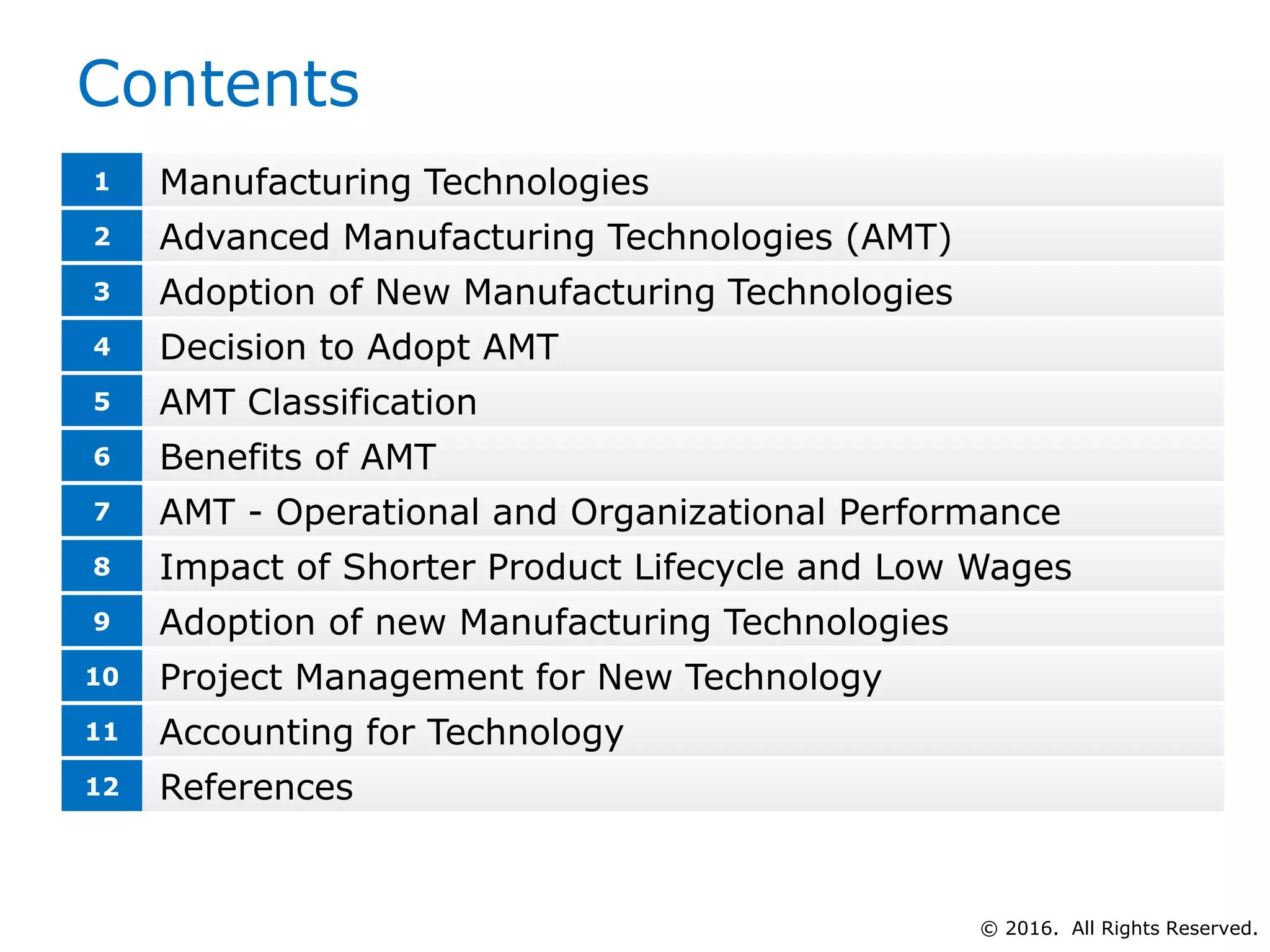 Advanced Manufacturing Technology, Adoption and Benefits | PDF