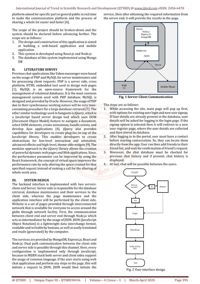 Web Chat using React Framework | PDF