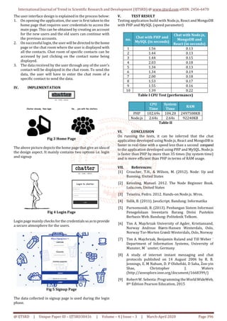 Web Chat using React Framework | PDF