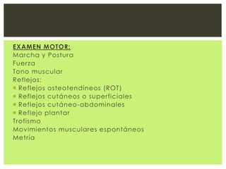 Historia clínica neuro | PPTX