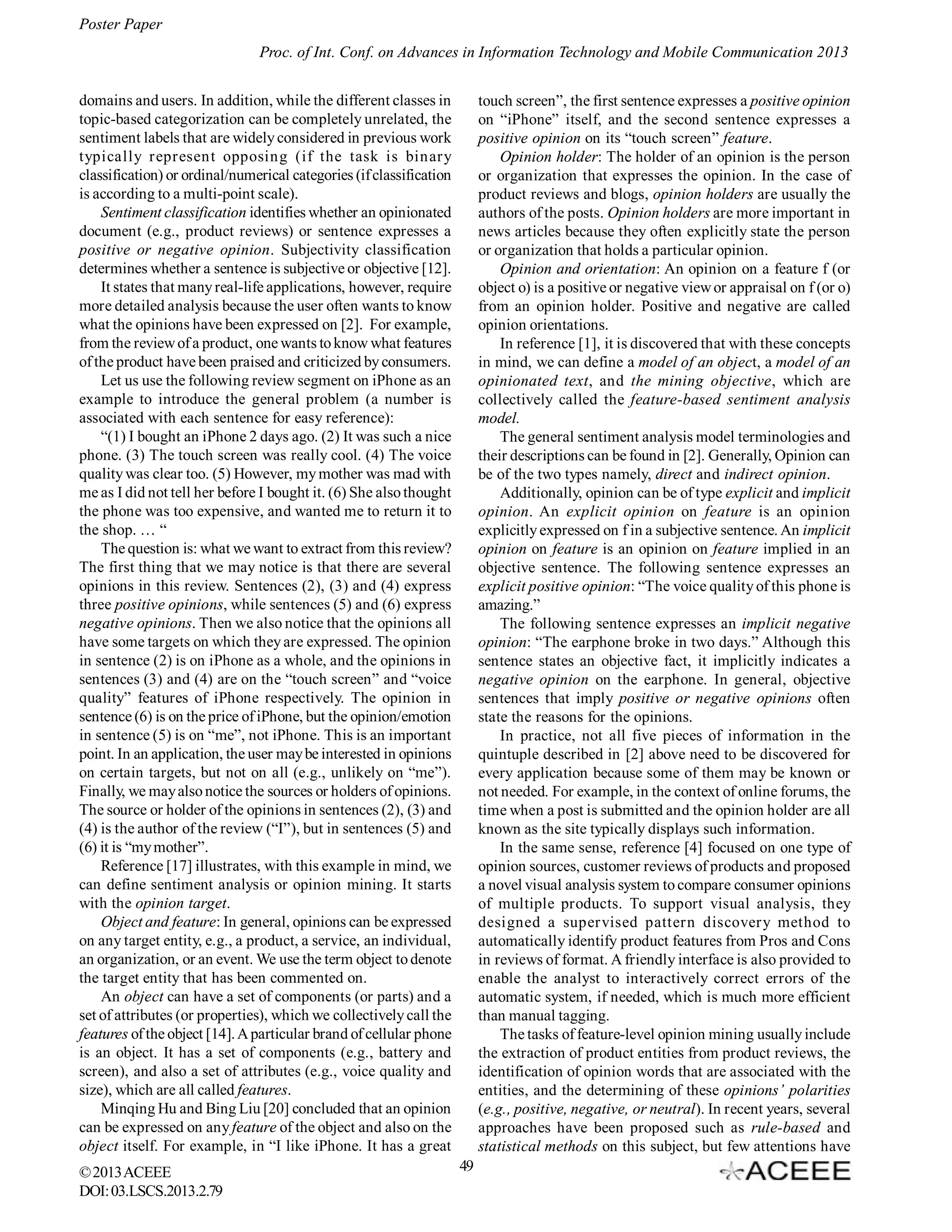 Design of Automated Sentiment or Opinion Discovery System to Enhance Its Performance | PDF ...