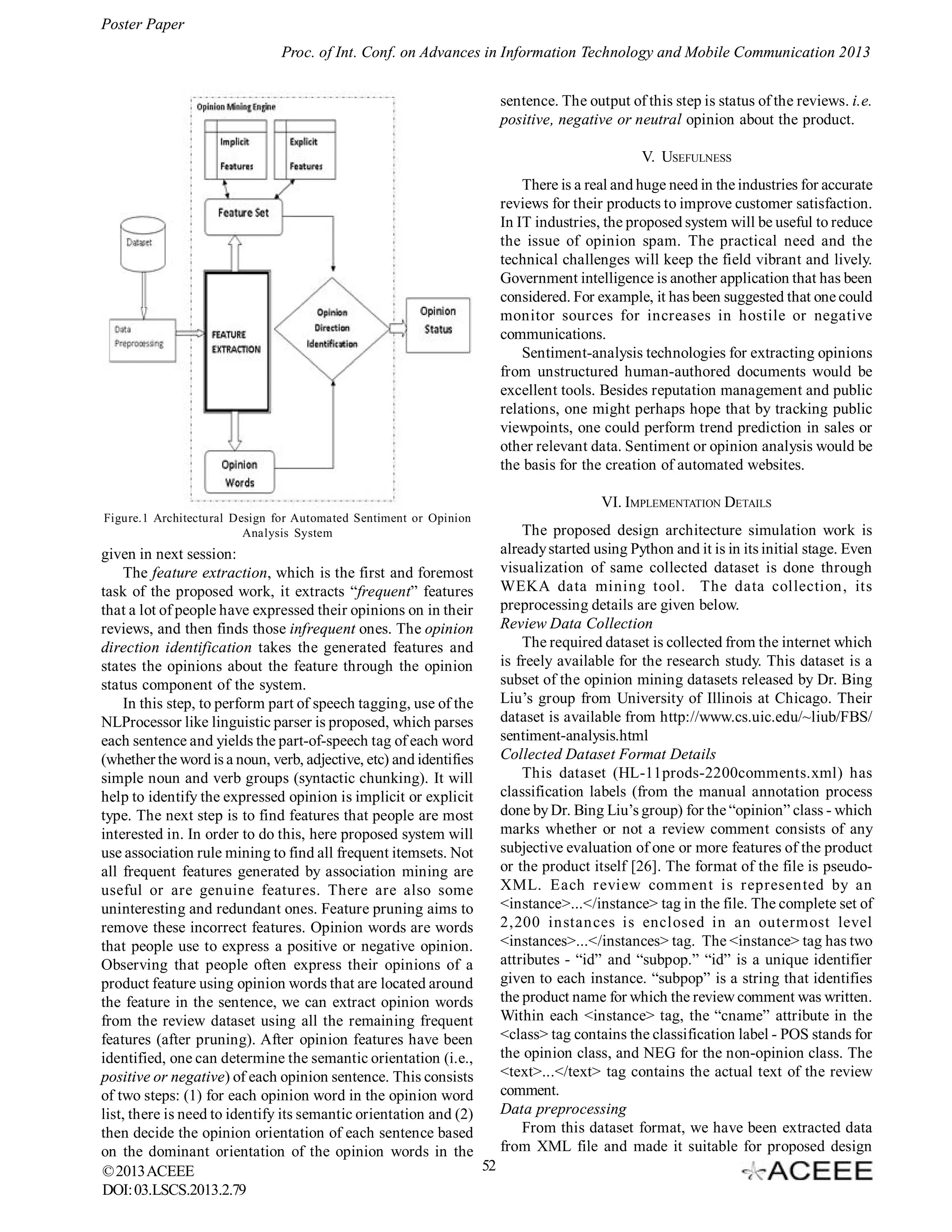 Design of Automated Sentiment or Opinion Discovery System to Enhance Its Performance | PDF ...