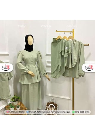 Jahit Custom Set Baju Couple Rumah Jahit Azka | PDF