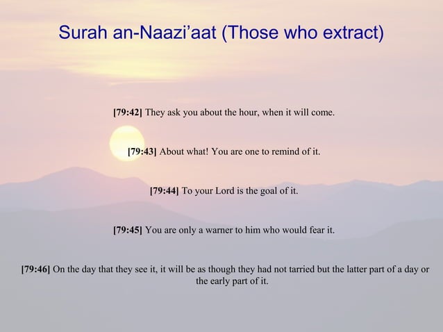 Surat Naziaat | PPT