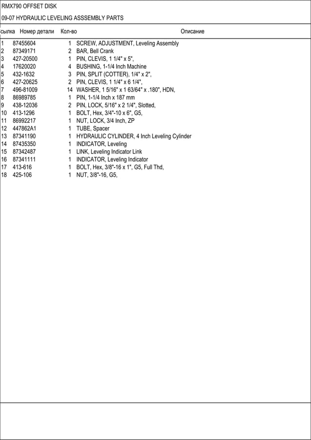 CASE RMX 790 Offset disk parts catalog | PDF | Radio Control | Hobbies ...