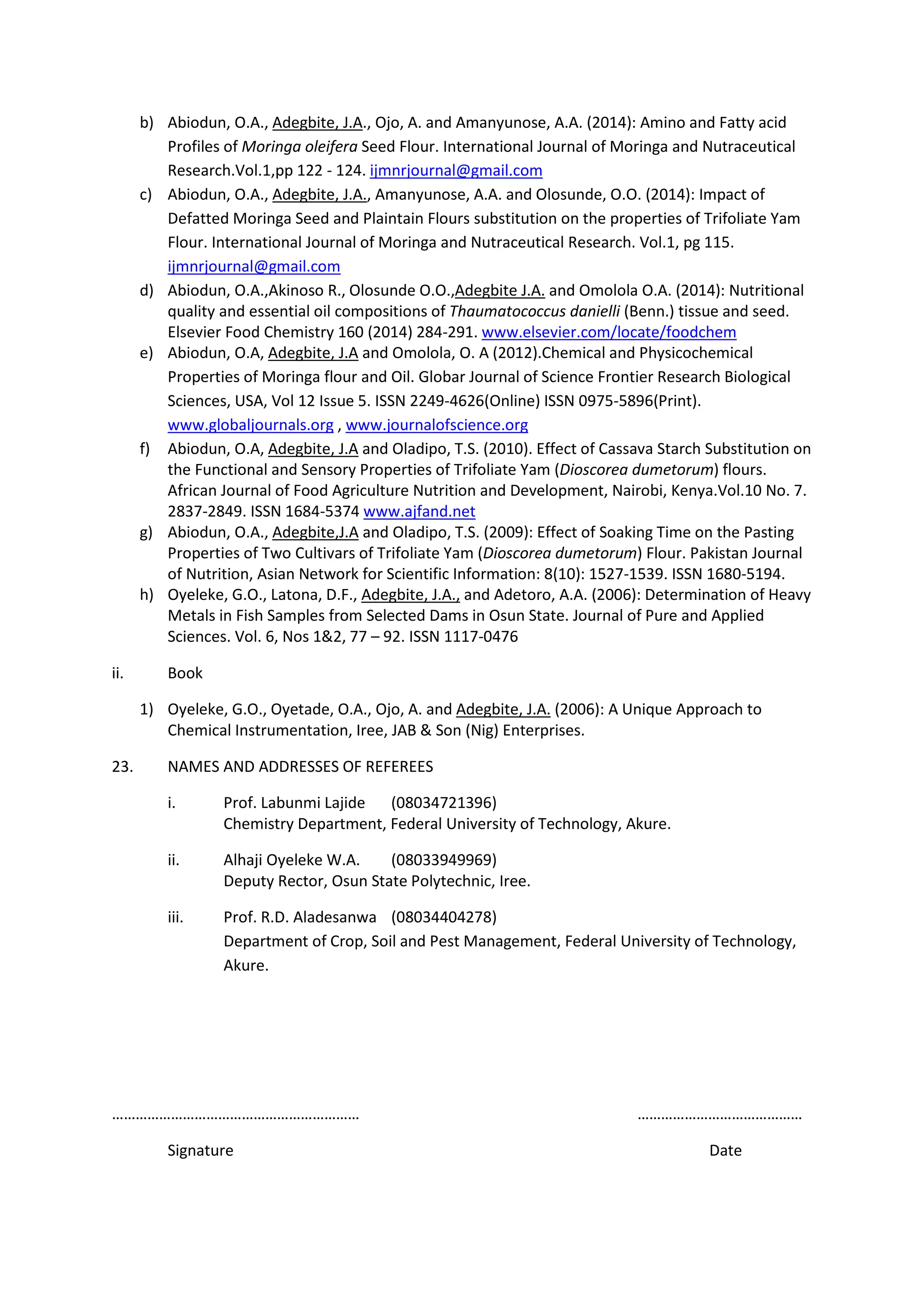 PDF CV FOR OSU | PDF