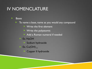 Ions in solution, acids bases and salts. | PPT