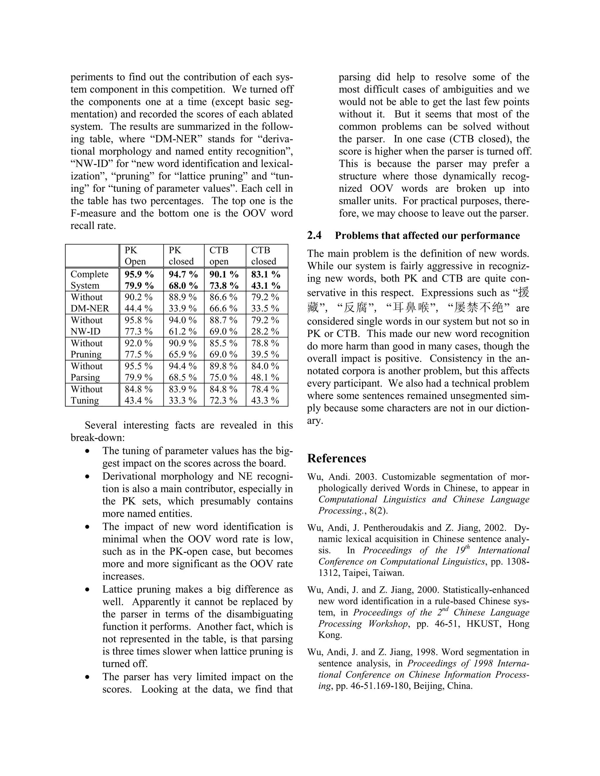 Chinese Word Segmentation in MSR-NLP | PDF