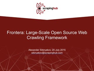 Frontera-Open Source Large Scale Web Crawling Framework | PDF | Search | Internet