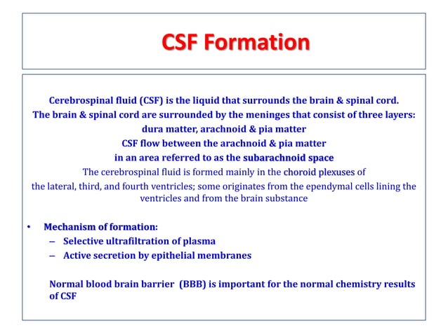 Csf analysis | PPT