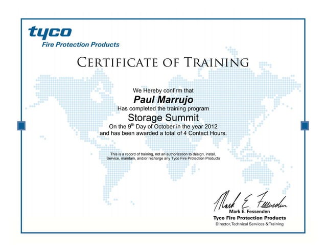 Paul Marrujo - Tyco Storage Summit | PDF