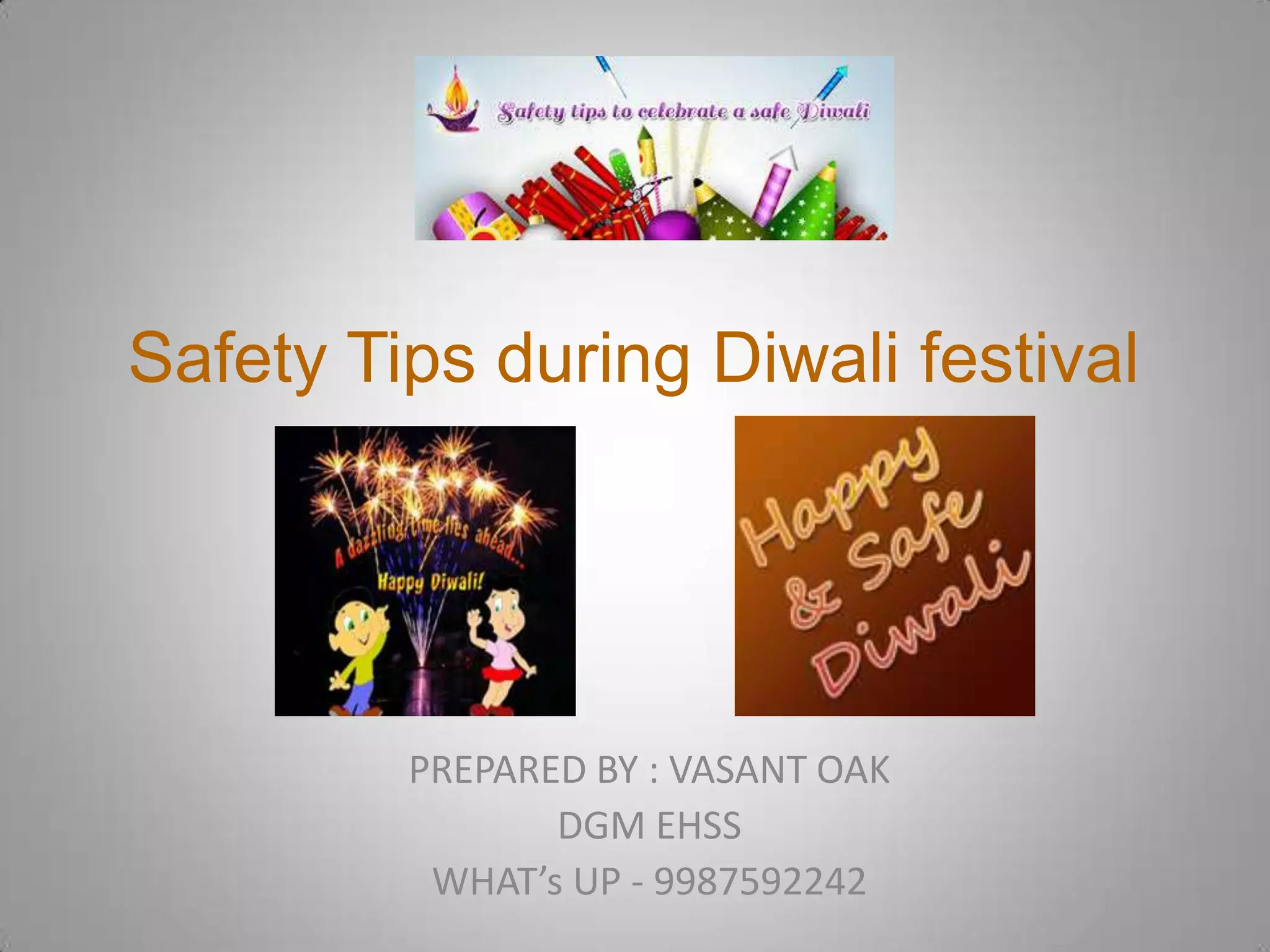 Safety Tips during Diwali festival | PDF