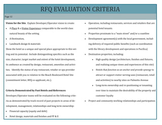 RFQ for Pacifica's Beach Blvd Hotel Site | PDF