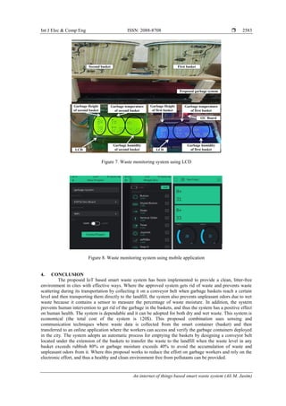 An internet of things based smart waste system | PDF | Home Appliances ...