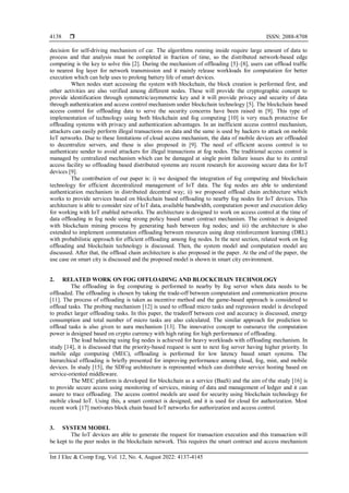 Smart offload chain: a proposed architecture for blockchain assisted fog offloading in smart ...