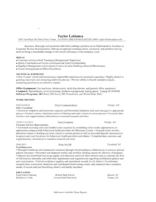 Taylor Labianca Resume pdf | DOCX