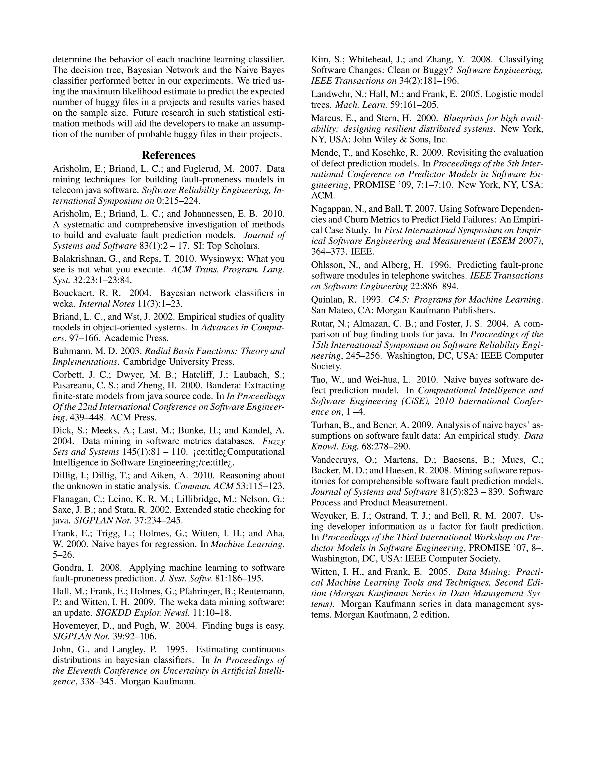 Predicting Fault Prone Files Using Machine Learning Pdf
