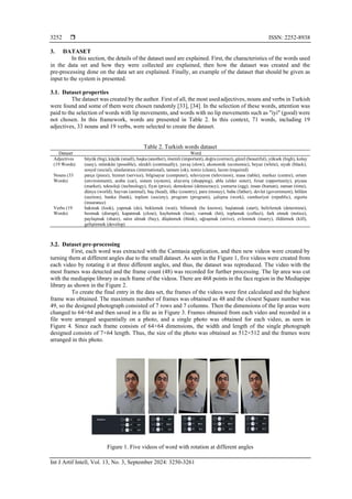 Lip reading using deep learning in Turkish language | PDF