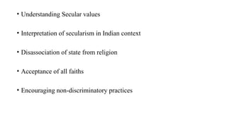 GE3791 – HUMAN VALUES AND ETHICS in secularism | PPTX