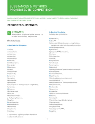 wada-2016-prohibited-list-en | PDF | Illegal Drugs, Tobacco ...