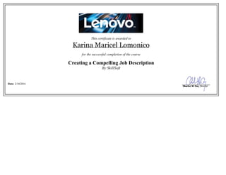 creating a compelling job description | PDF