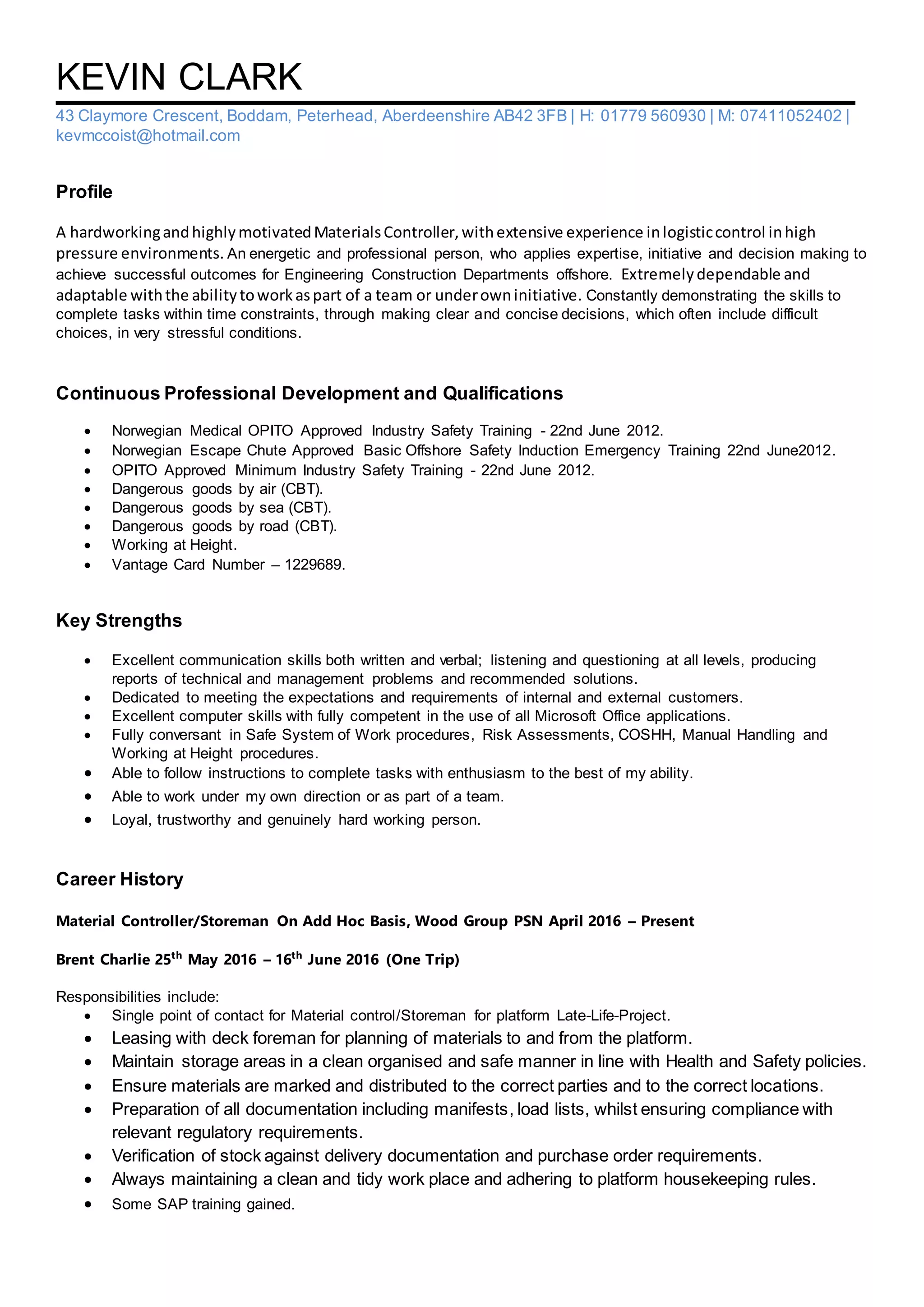 KEVIN CLARK CV1 (Kevin Clark) | DOCX