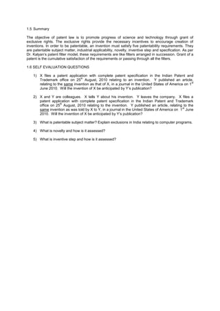 Fundamentals of Patent Law | PDF