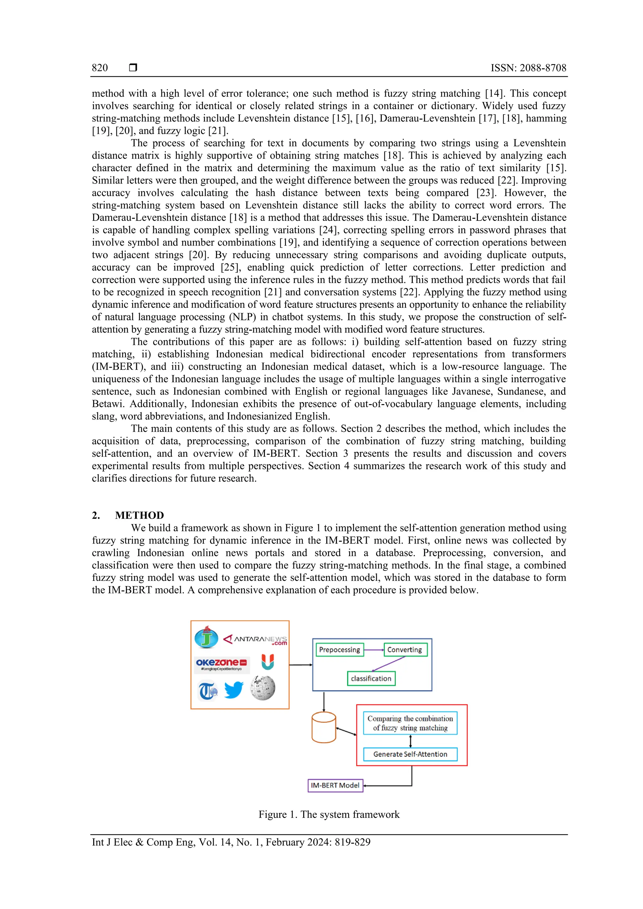 Generate Fuzzy String Matching To Build Self Attention On Indonesian Medical Chatbot Pdf