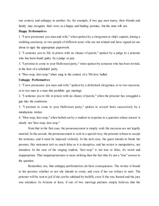 constative vs performatives | DOCX