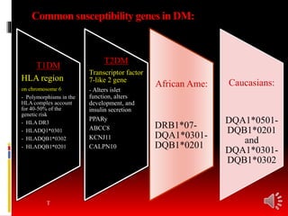 DM and role of genomics July 2015 2 (1) | PPTX | Diabetes | Diseases ...